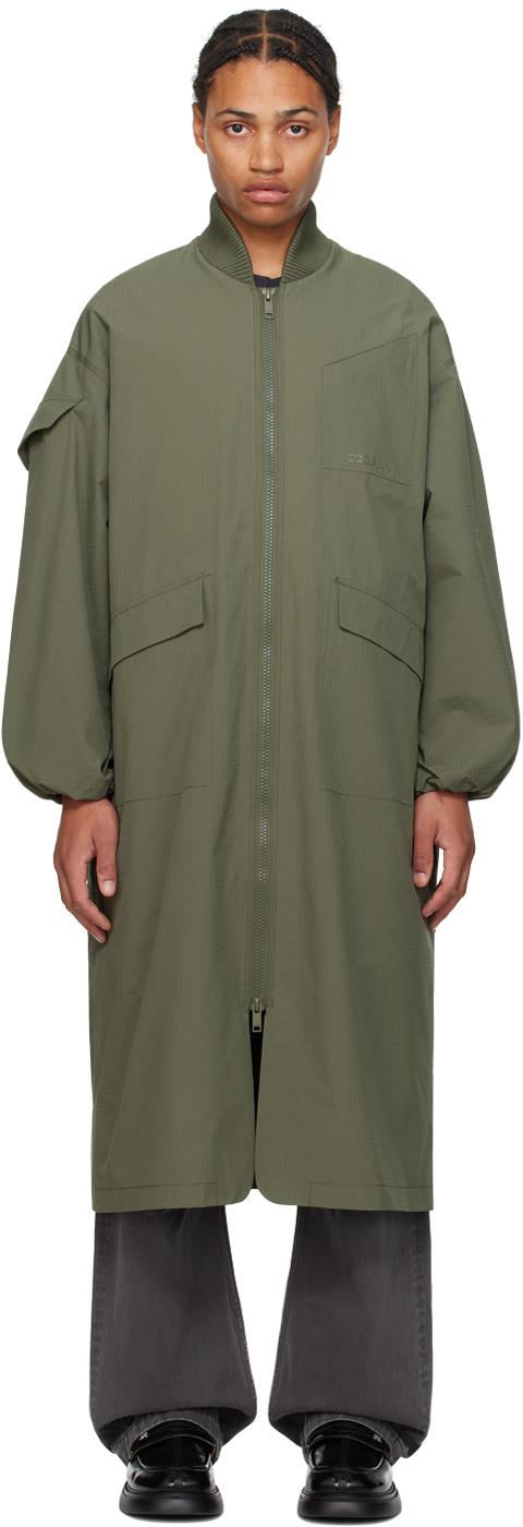 Ganni Oversized Shell Coat & Vest Set in Green for Men | Lyst
