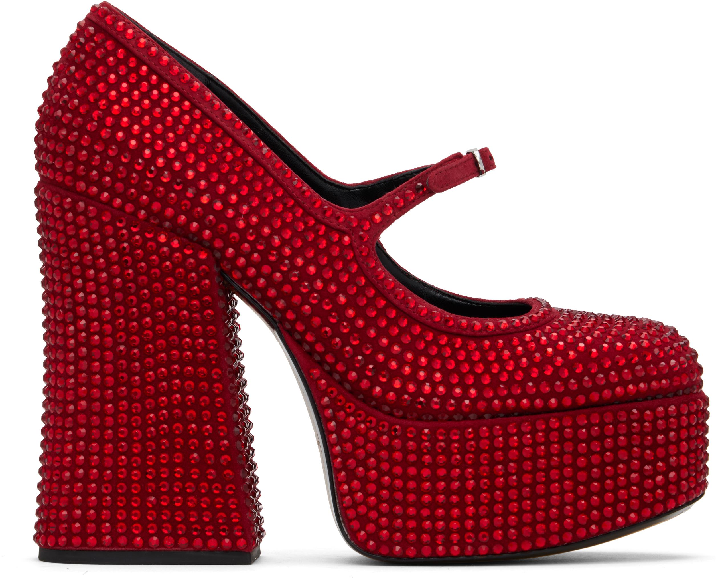 Marc Jacobs 'The Kiki Platform Mary Jane' Heels in Red | Lyst