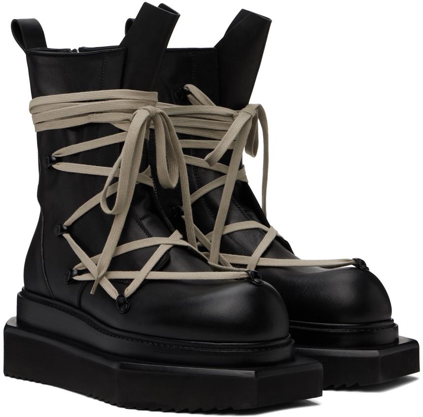 Rick Owens Pentalaced Turbo Cyclops Boot in Black for Men | Lyst Rick Owens Pentalaced Turbo Cyclops Boot in Black for Men | Lyst