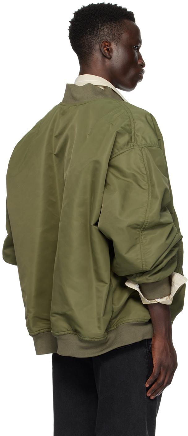 Hed Mayner Zip Bomber Jacket in Green for Men | Lyst Hed Mayner Zip Bomber Jacket in Green for Men | Lyst
