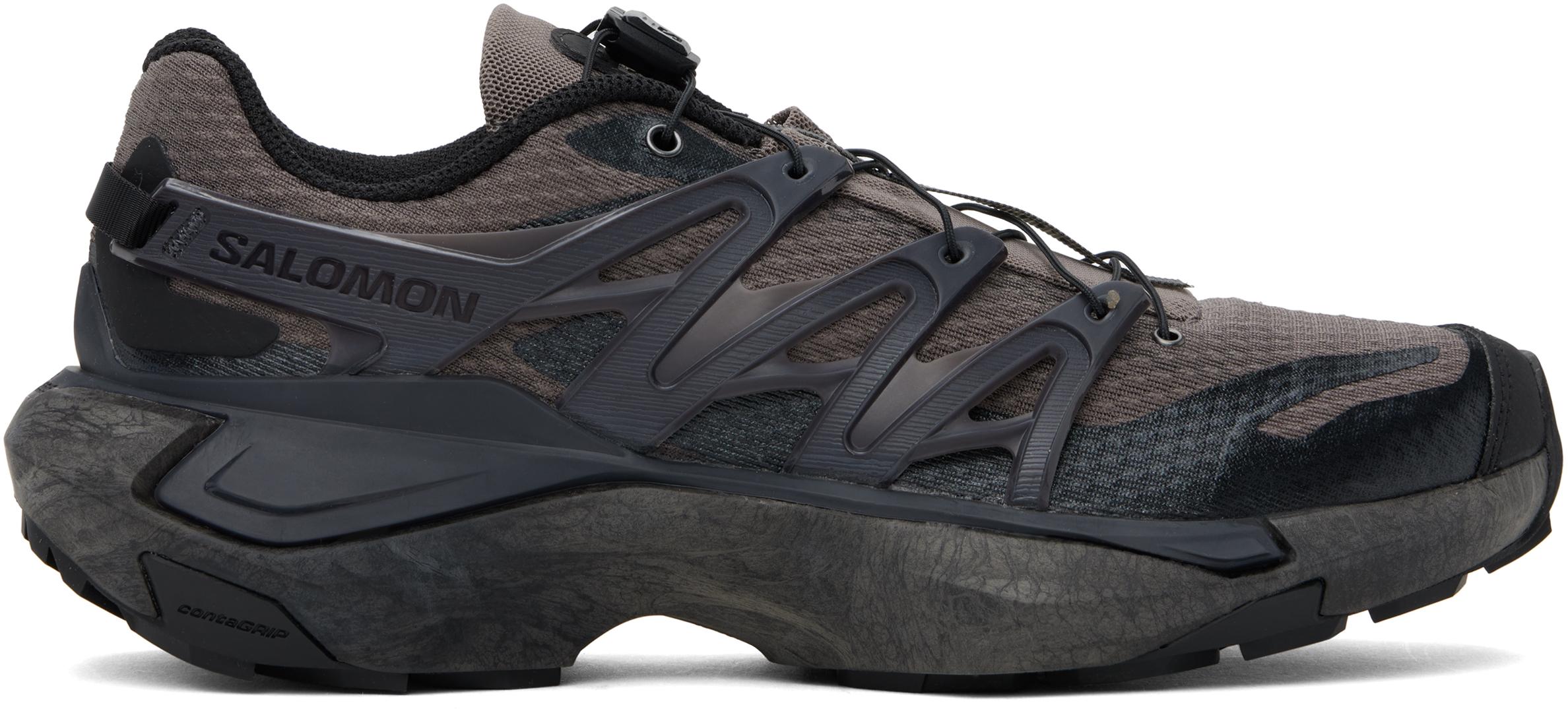 Salomon Taupe Xt Pu.Re Advanced Sneakers in Black | Lyst