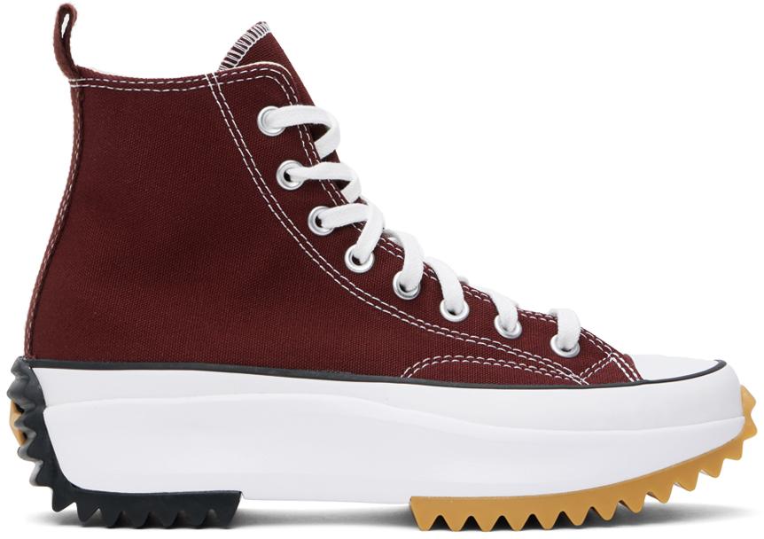 Converse Burgundy Run Star Hike Platform High Top Sneakers in Red for Men Lyst UK