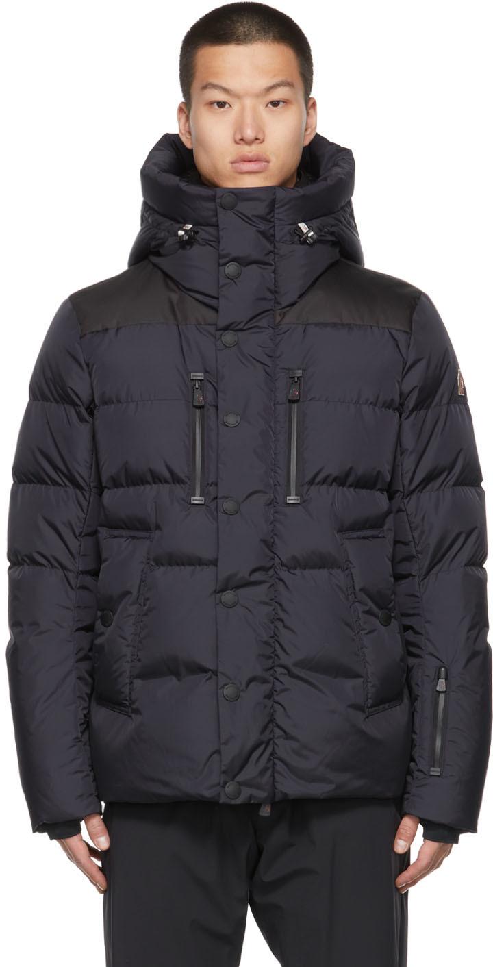 Moncler Navy Rodenberg Down Jacket in Blue for Men Lyst UK