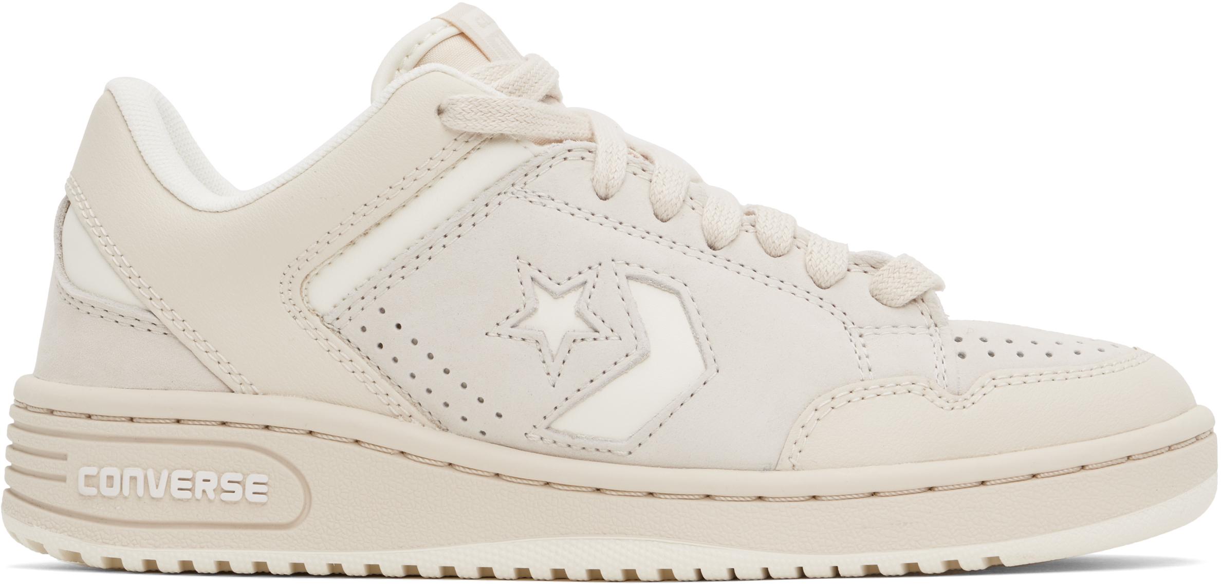 Converse Off- Weapon Leather Low Top Sneakers in Black for Men | Lyst