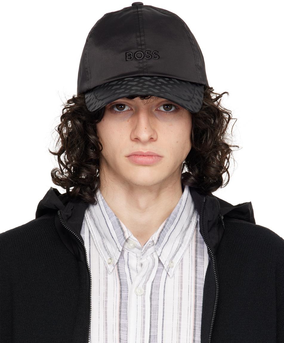 BOSS Satin Cap in Black for Men | Lyst