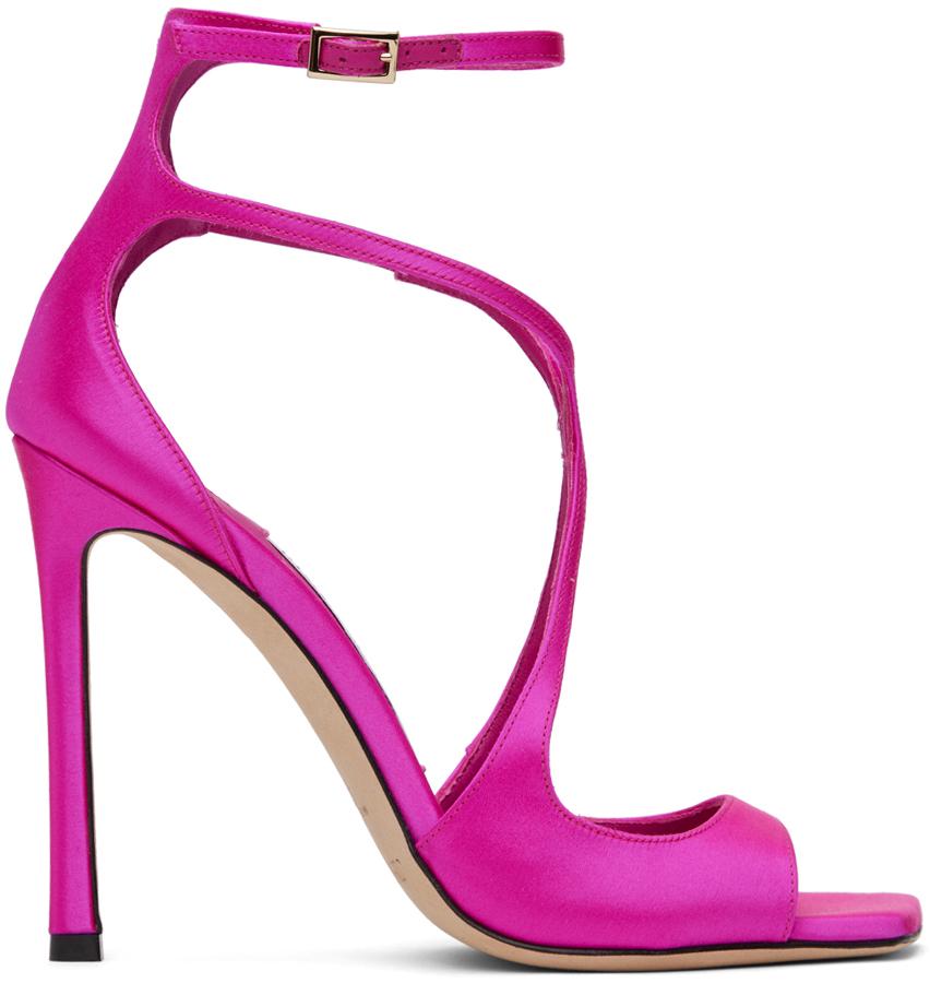 Jimmy Choo Azia 100 Heeled Sandals In Pink Lyst