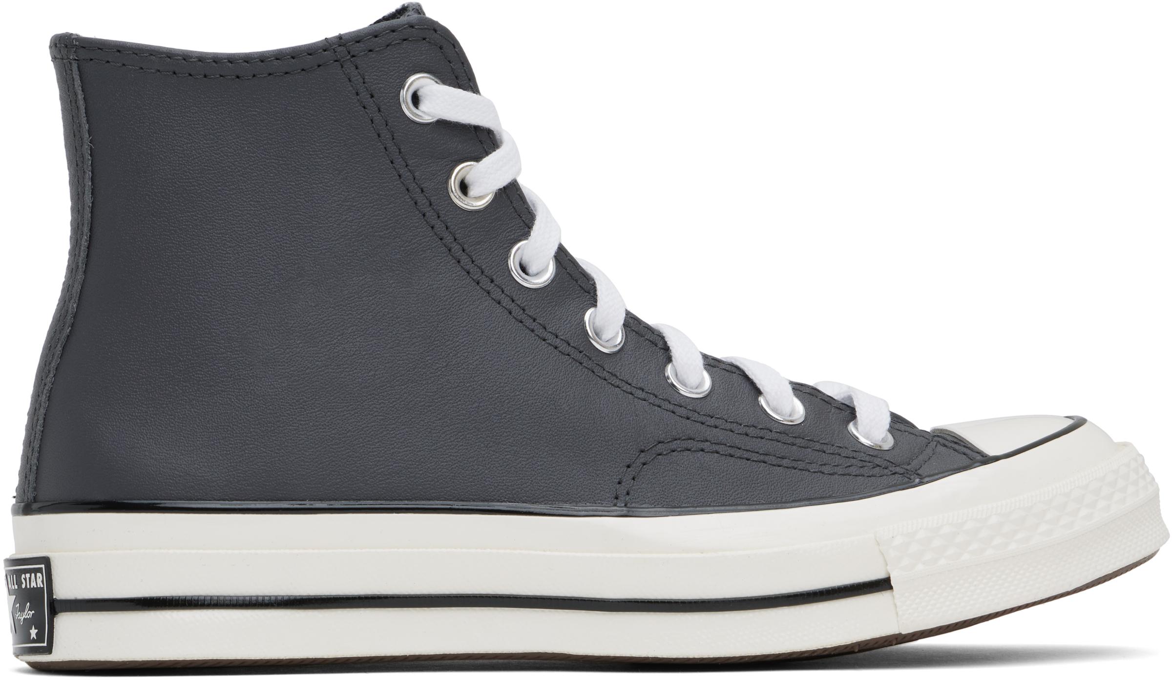 Converse Chuck 70 Heritage Colour Leather High Top Sneakers in Black ...