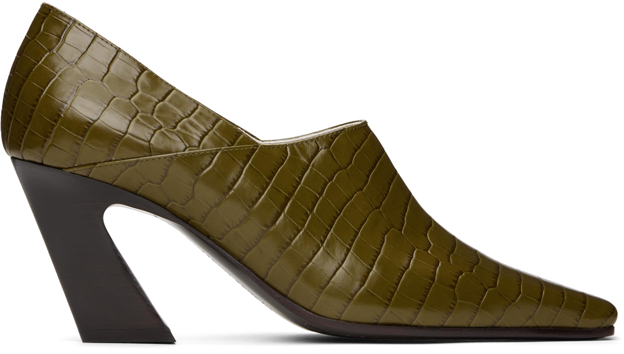 Bottega Veneta Lewis Heels in Green | Lyst