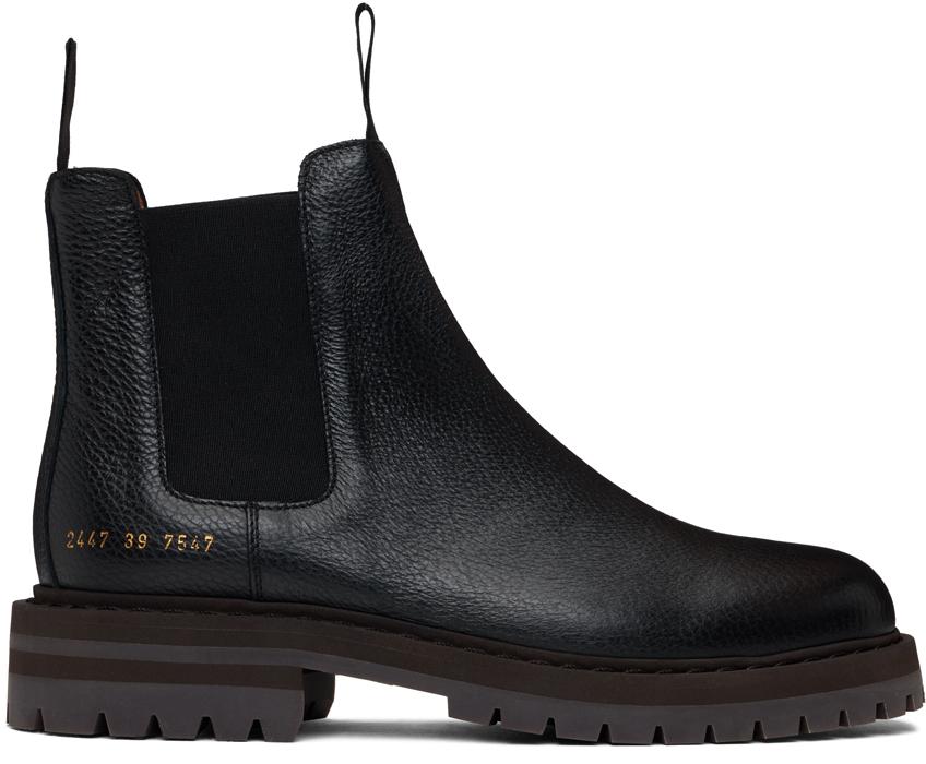 Common Projects Workboot Chelsea Boots in Black for Men | Lyst