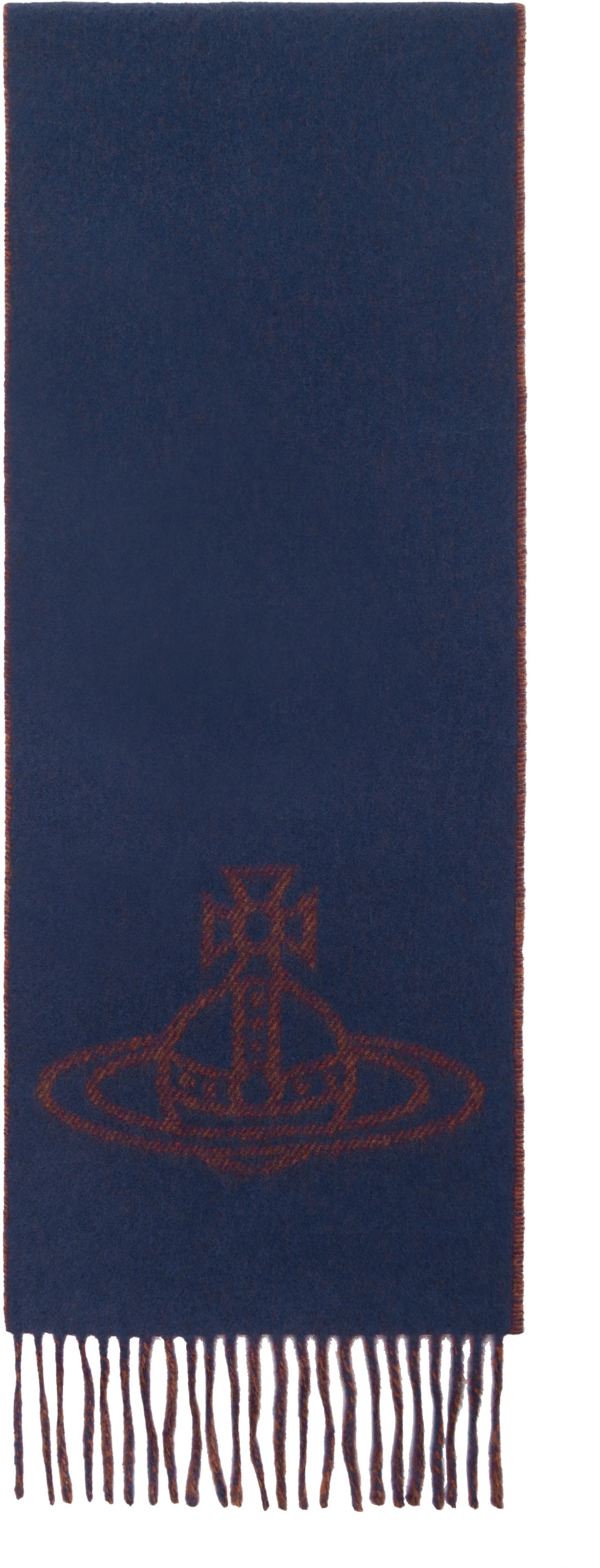 Vivienne Westwood Single Orb Double Scarf in Blue | Lyst