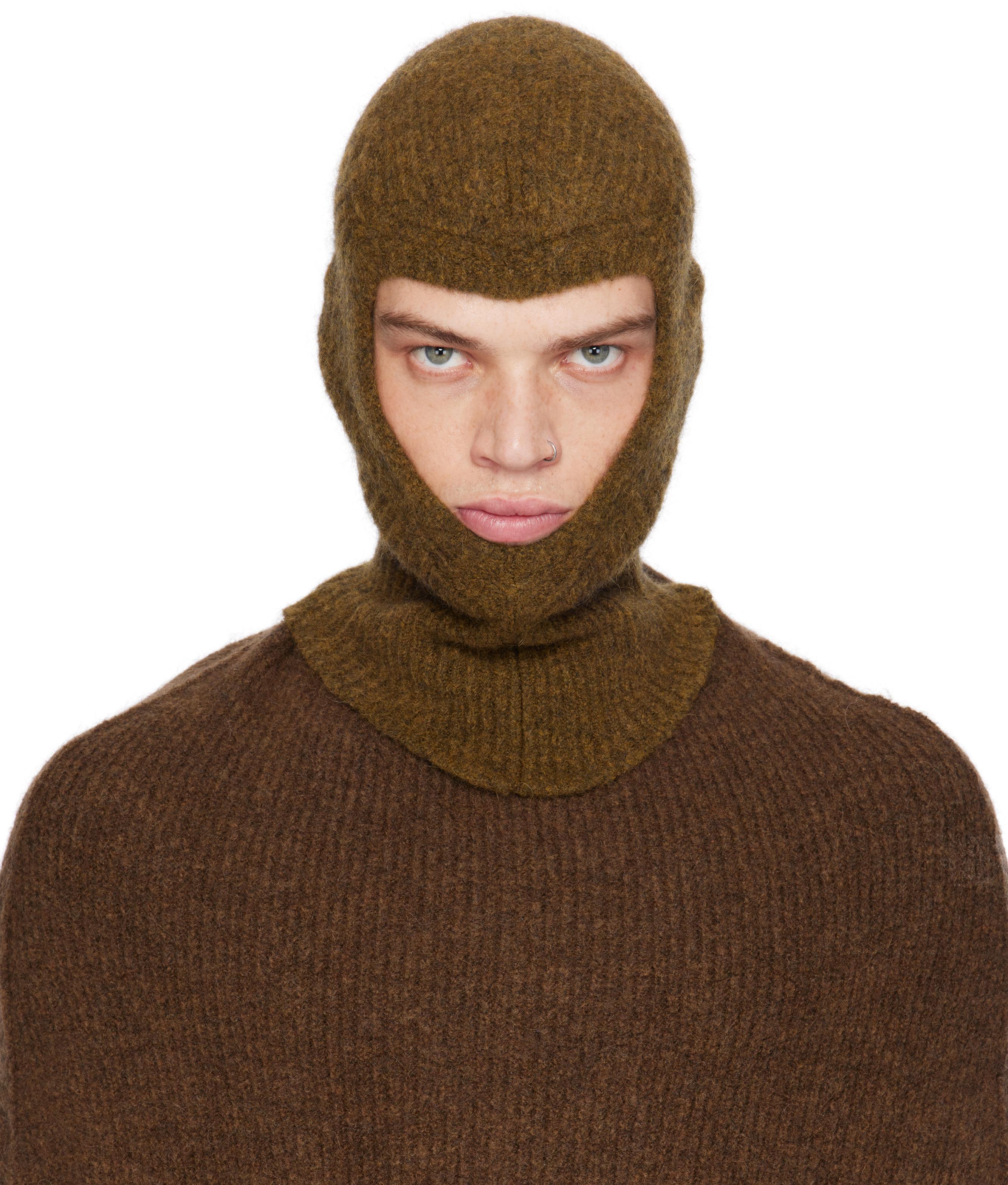 Rick Owens Tan Porterville Skull Balaclava in Brown for Men | Lyst