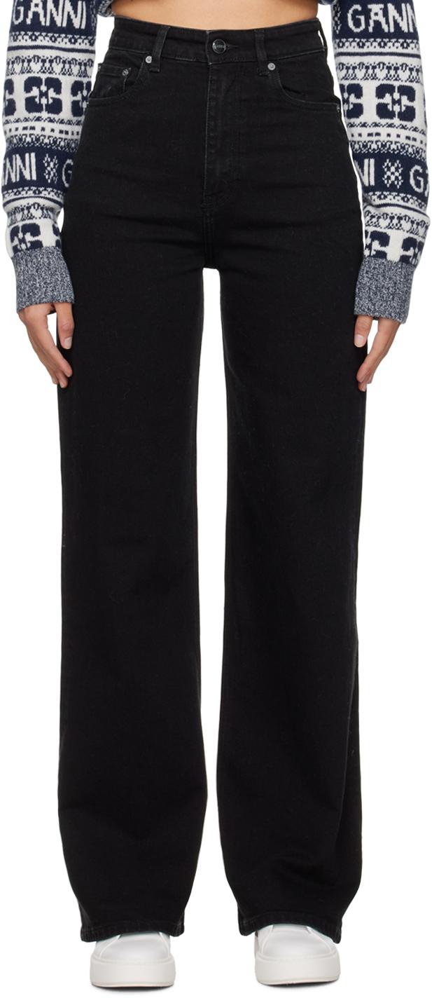 Ganni Black Andi Jeans | Lyst