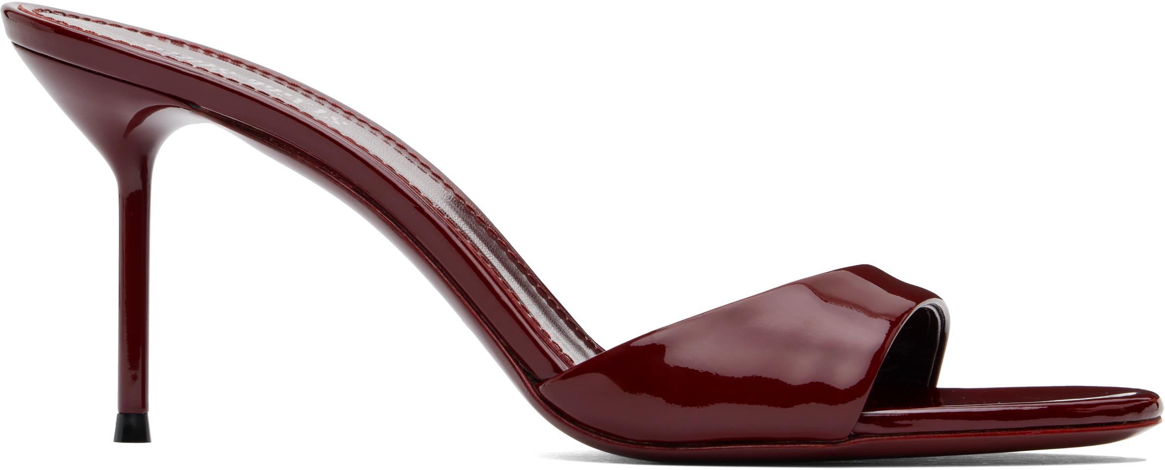 Paris Texas Burgundy Lidia 70 Mules in Black | Lyst