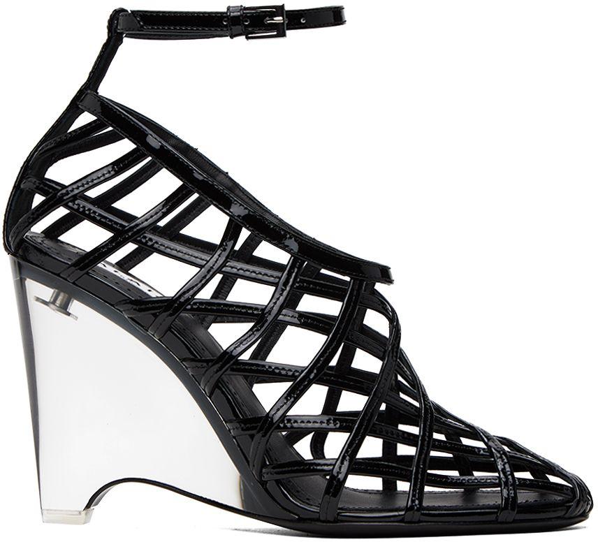 Alaïa Black 'la Cage' Heels | Lyst