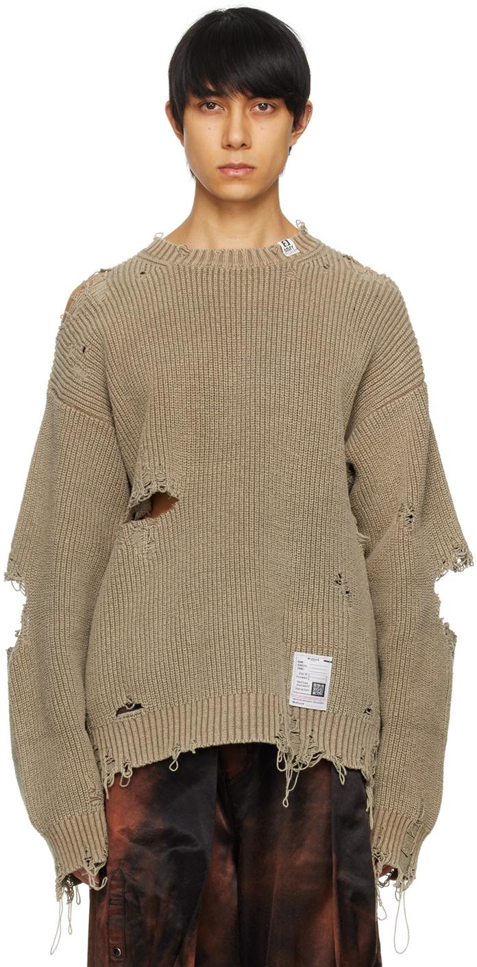 Maison Mihara Yasuhiro Miharayasuhiro Bleached Sweater in Maison Mihara Yasuhiro Miharayasuhiro Bleached Sweater in
