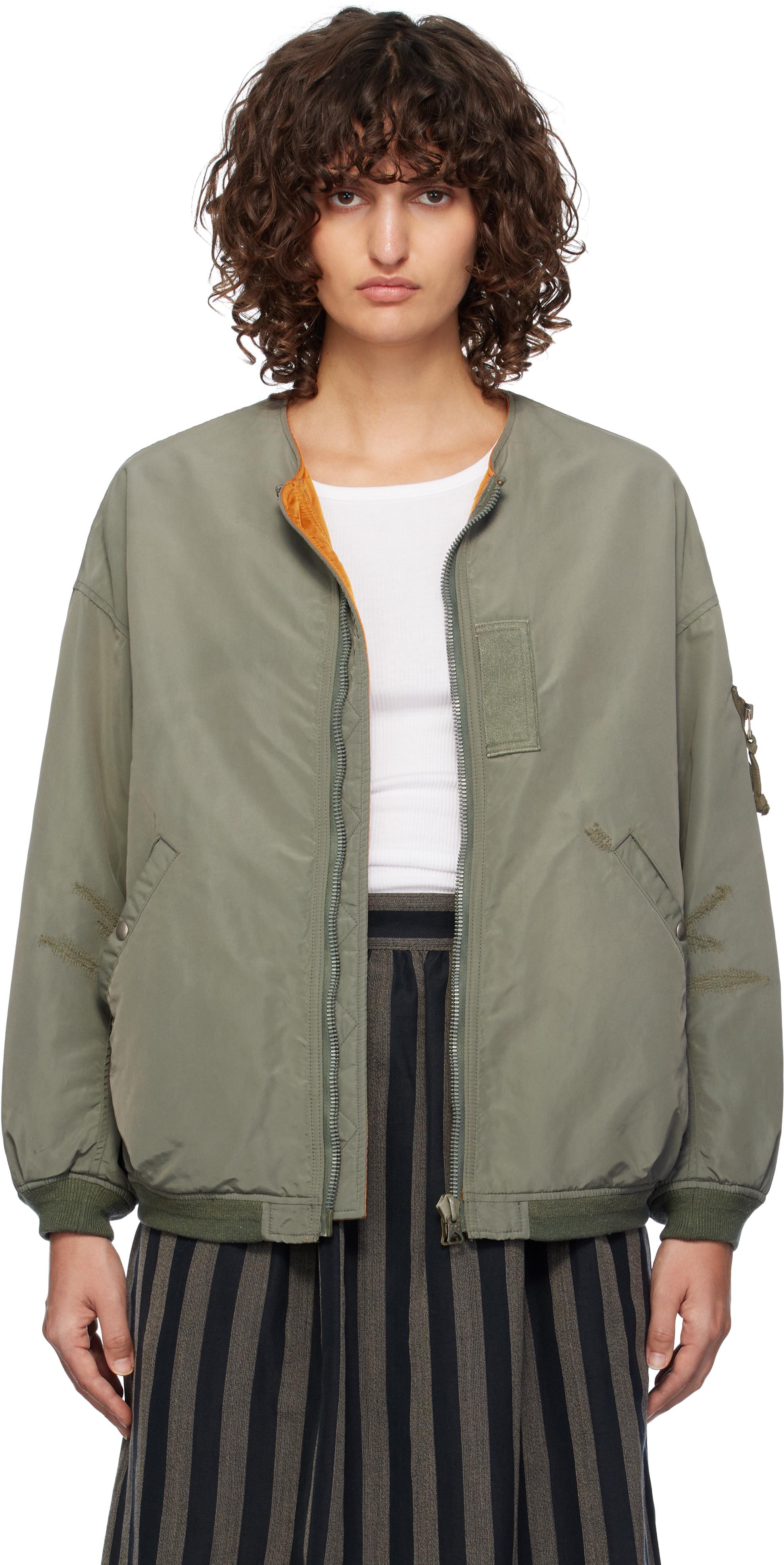 Visvim Thorson Bomber Jacket in Gray | Lyst