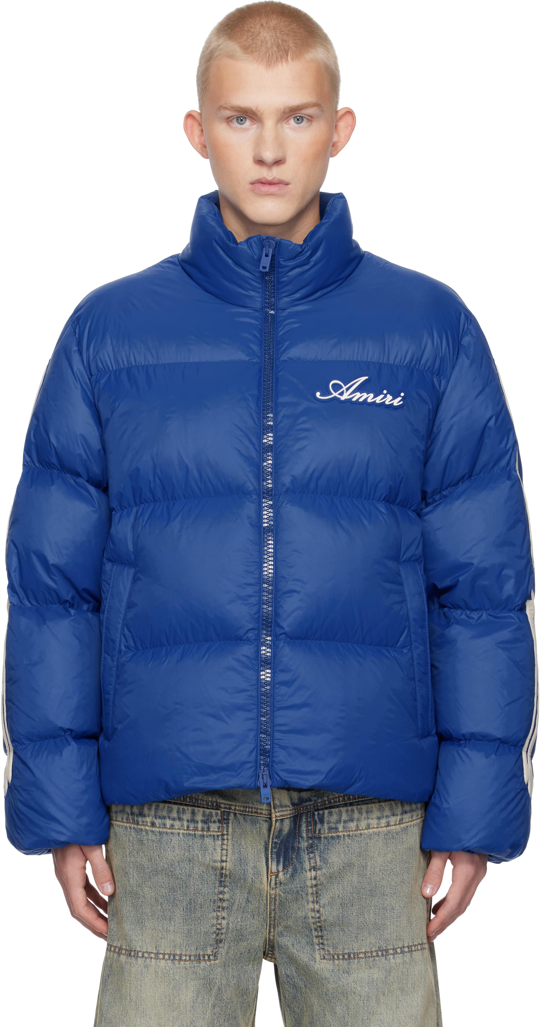 Amiri Bones Down Jacket in Blue for Men | Lyst