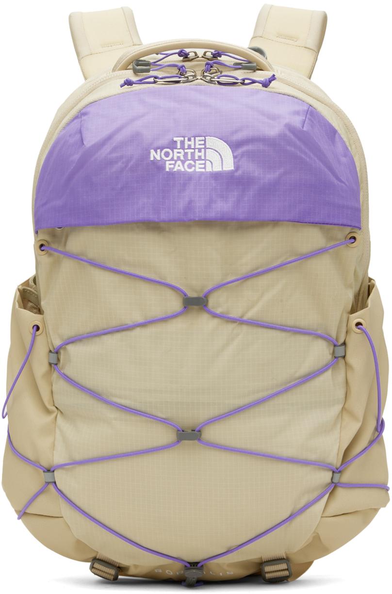 The North Face Beige & Purple Borealis Backpack in Pink | Lyst