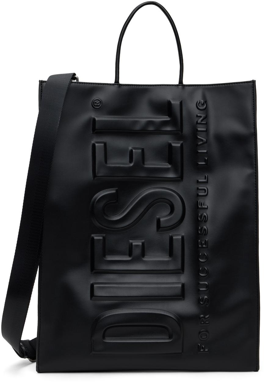 DIESEL Black Large Dsl 3d Tote for Men | Lyst