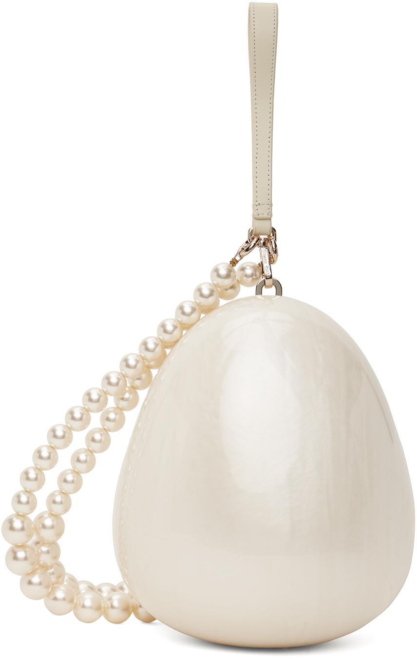 Simone Rocha Off-white Large egg Bag in Natural for Men | Lyst