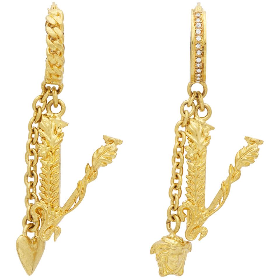 Versace v earrings store