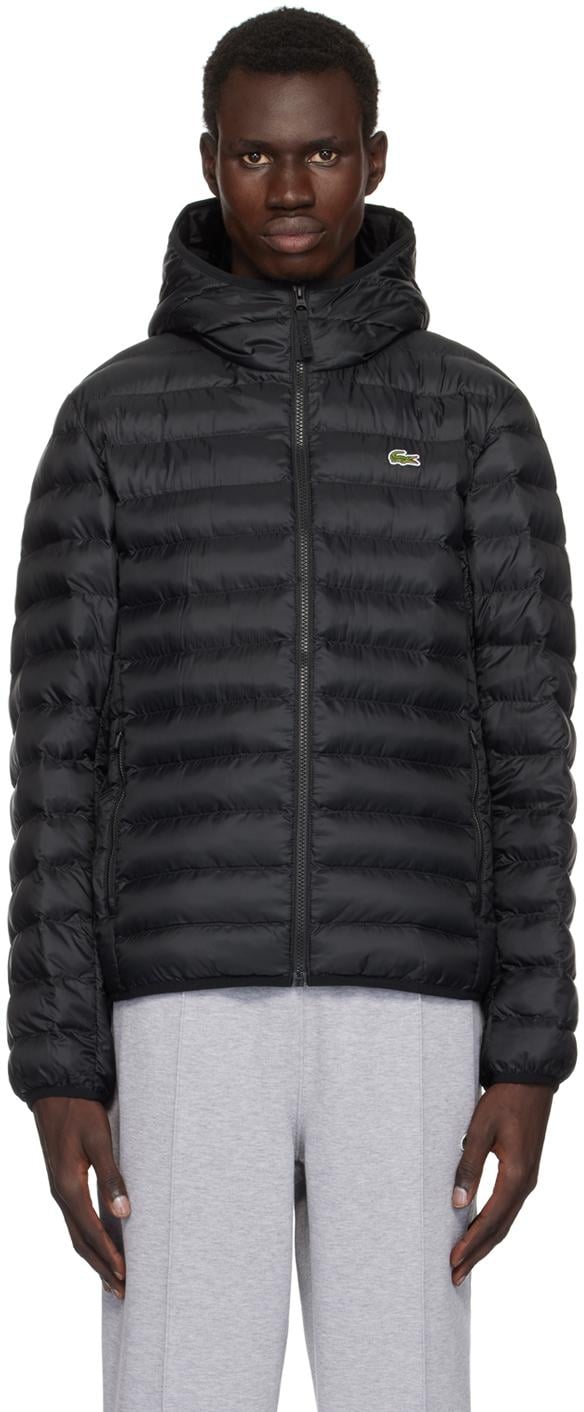 Lacoste Quilted Zip-Up Puffer Jacket in Black for Men | Lyst
