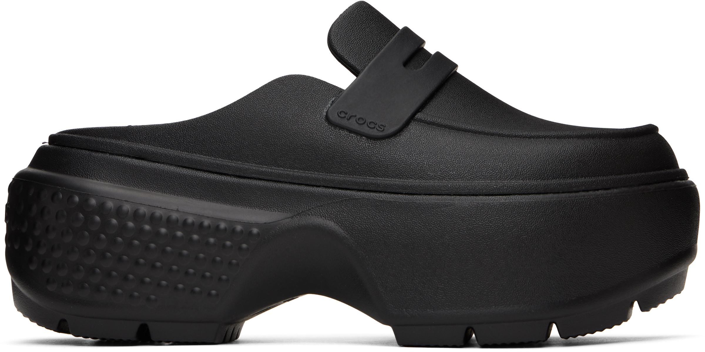Crocs™ Stomp Slip-On Loafers in Black | Lyst