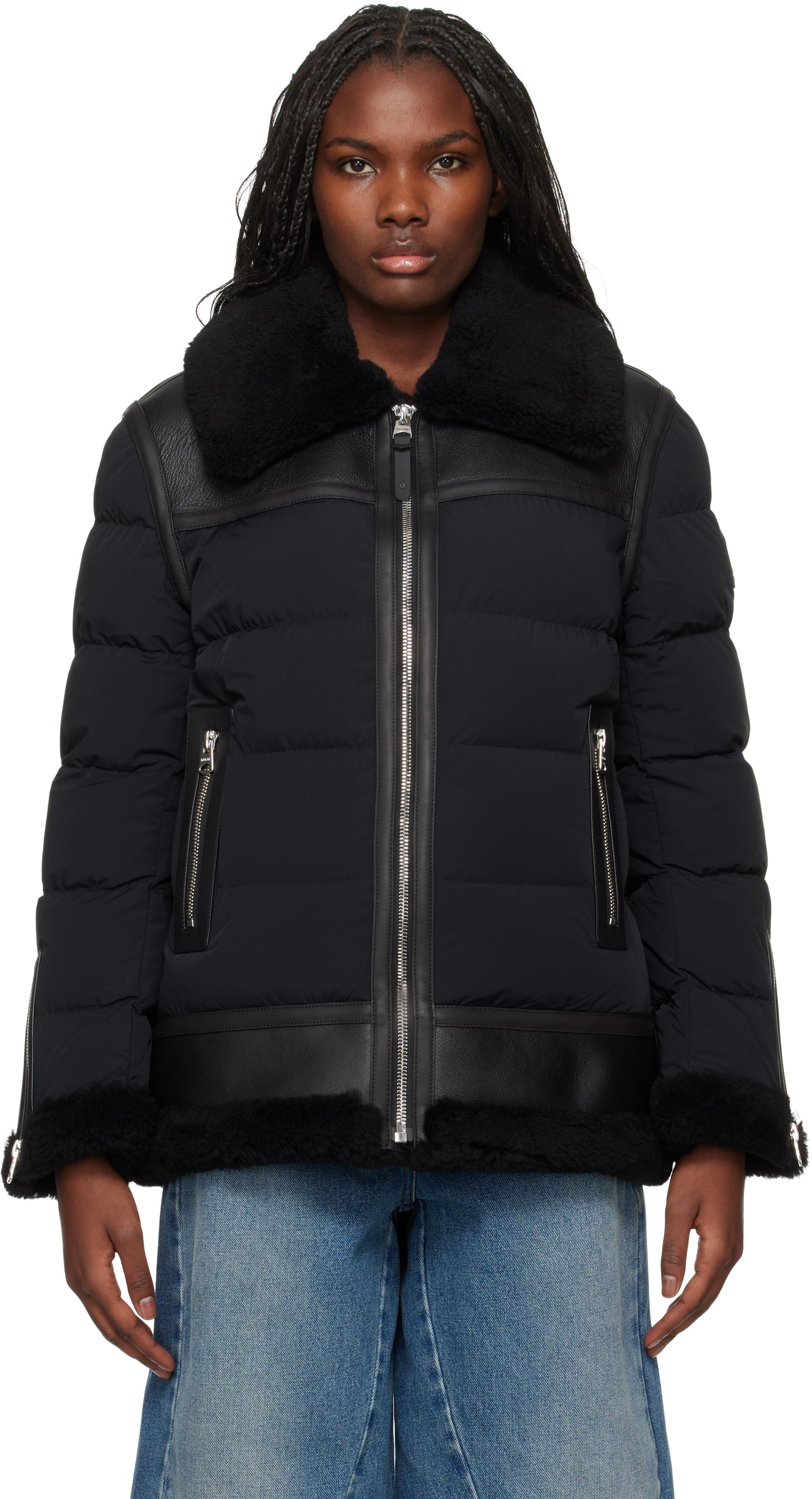 Mackage Vanna Down Shearling Jacket in Black | Lyst