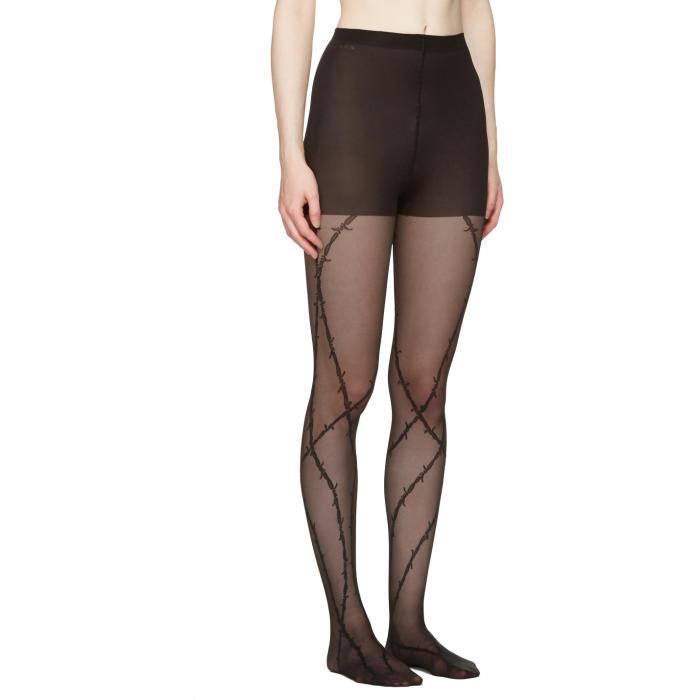 Alexander Wang Synthetic Black Barbed Wire Stockings - Lyst