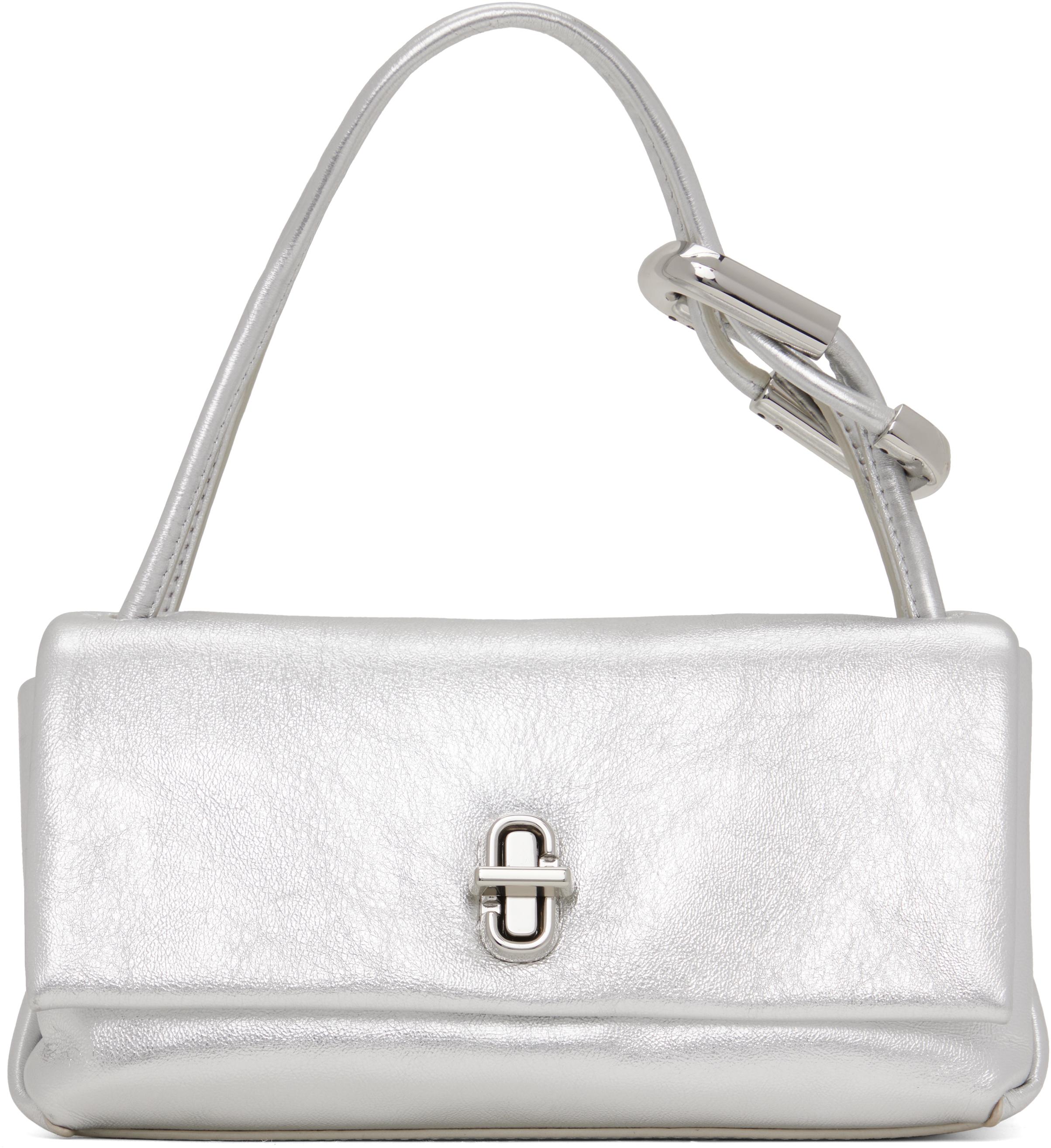 Marc Jacobs 'the Metallic Mini Dual' Bag in White | Lyst
