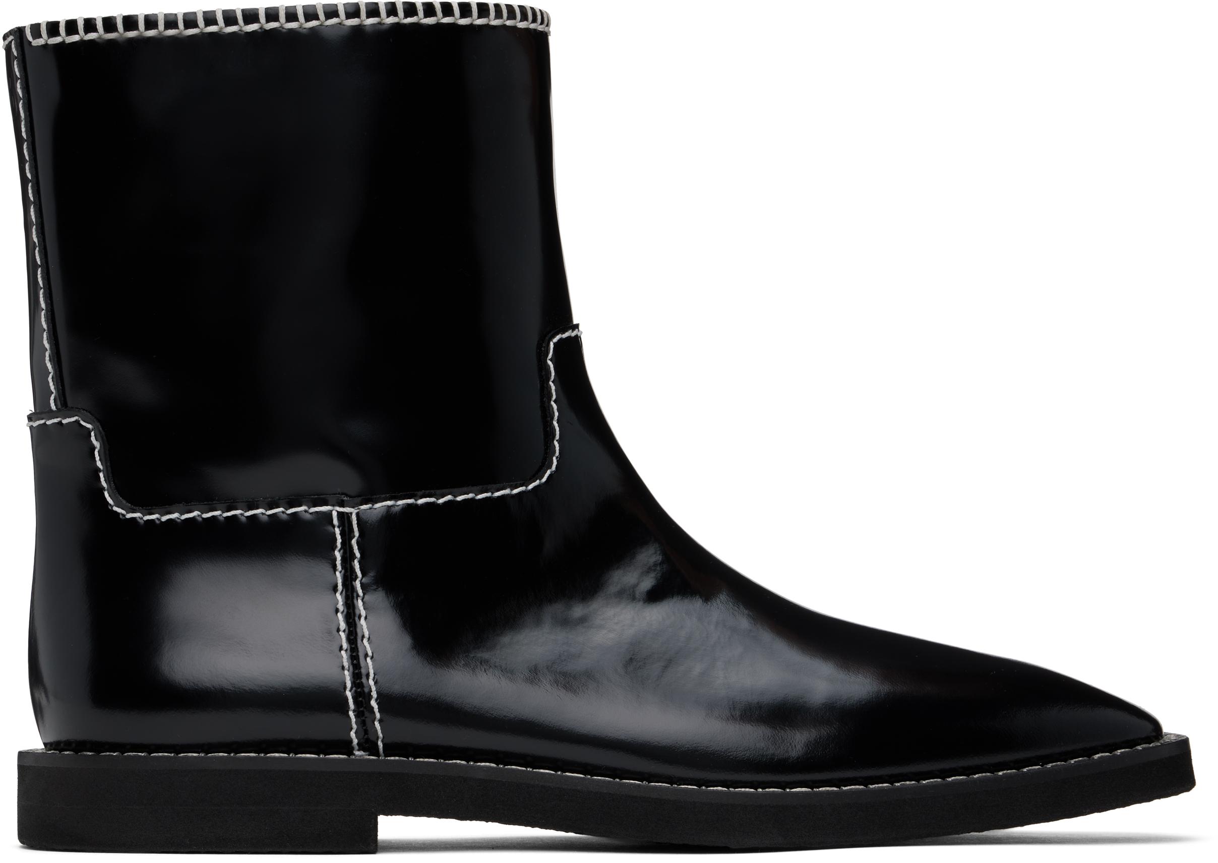 Wales Bonner Journey Boots in Black | Lyst