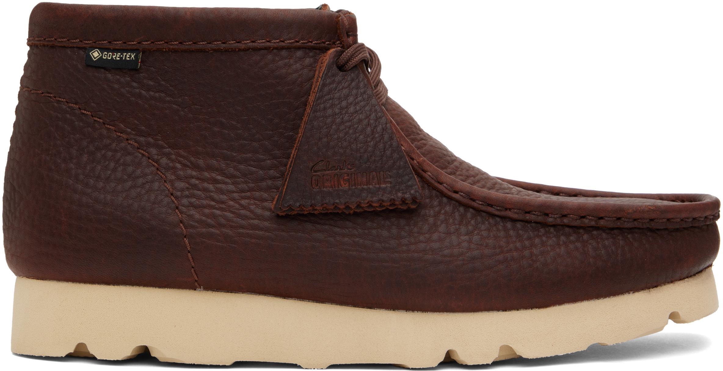 Clarks Wallabeebt Gtx Desert Boots in Black for Men | Lyst