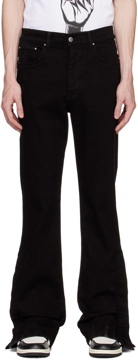 Amiri Black Stacked Jeans for Men | Lyst