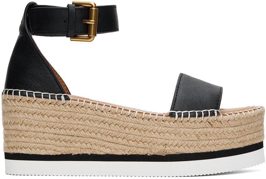 See By Chloé レディース ブラック Glyn エスパドリーユ See By Chloé レディース ブラック Glyn エスパドリーユ