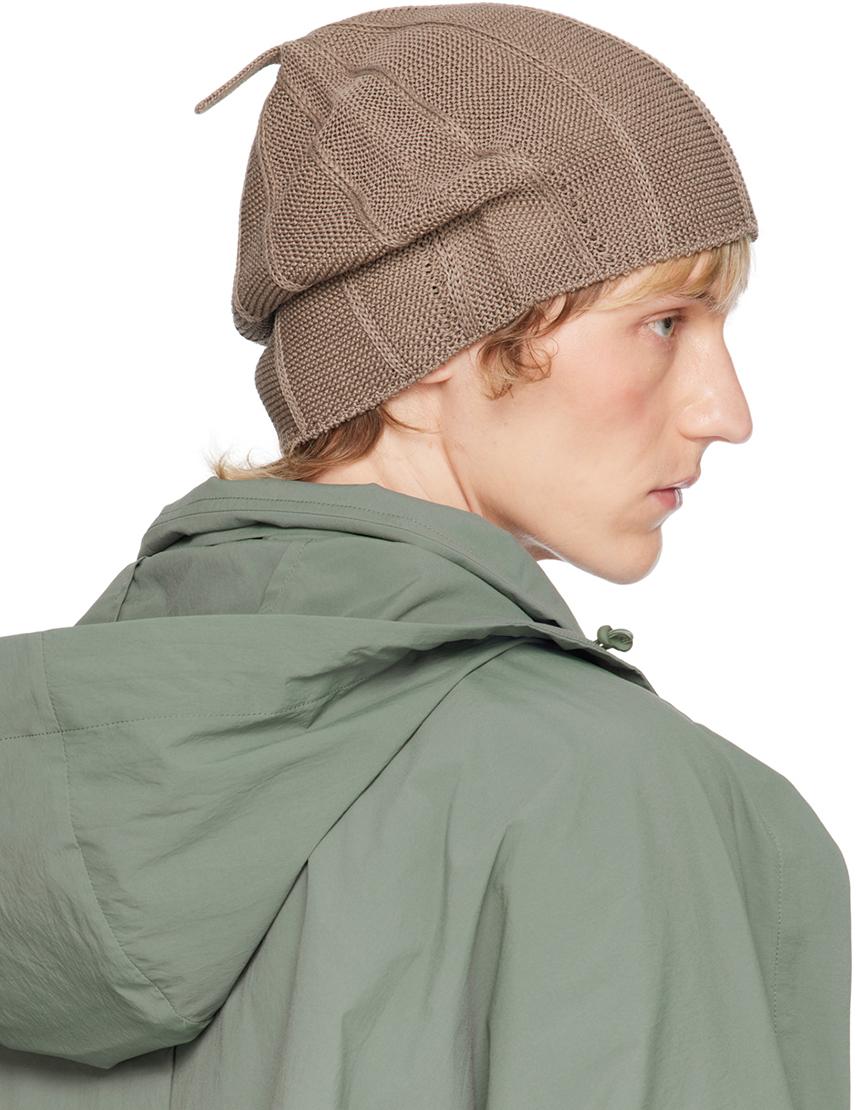 Homme Plissé Issey Miyake Blooming Beanie in Green for Men Homme Plissé Issey Miyake Blooming Beanie in Green for Men