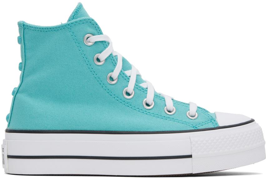 Converse Chuck Taylor All Star Lift Platform Stars Sneakers in Blue | Lyst