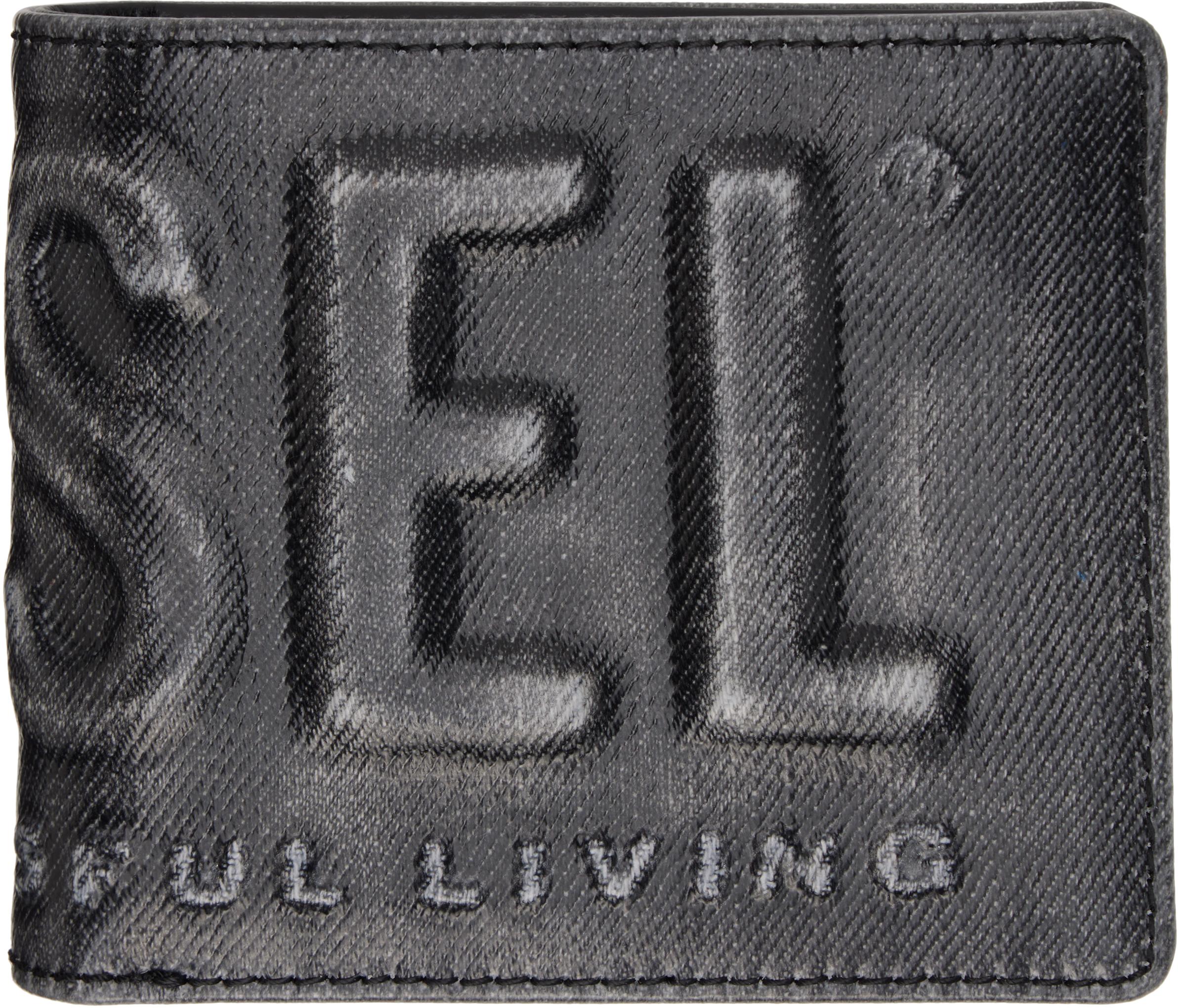 DIESEL 3D Bifold Coin S Wallet in Gray for Men | Lyst
