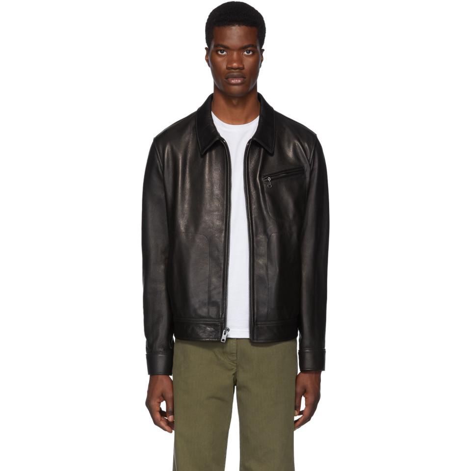 Schott Nyc Black Waxy Cowhide Delivery Jacket for Men | Lyst