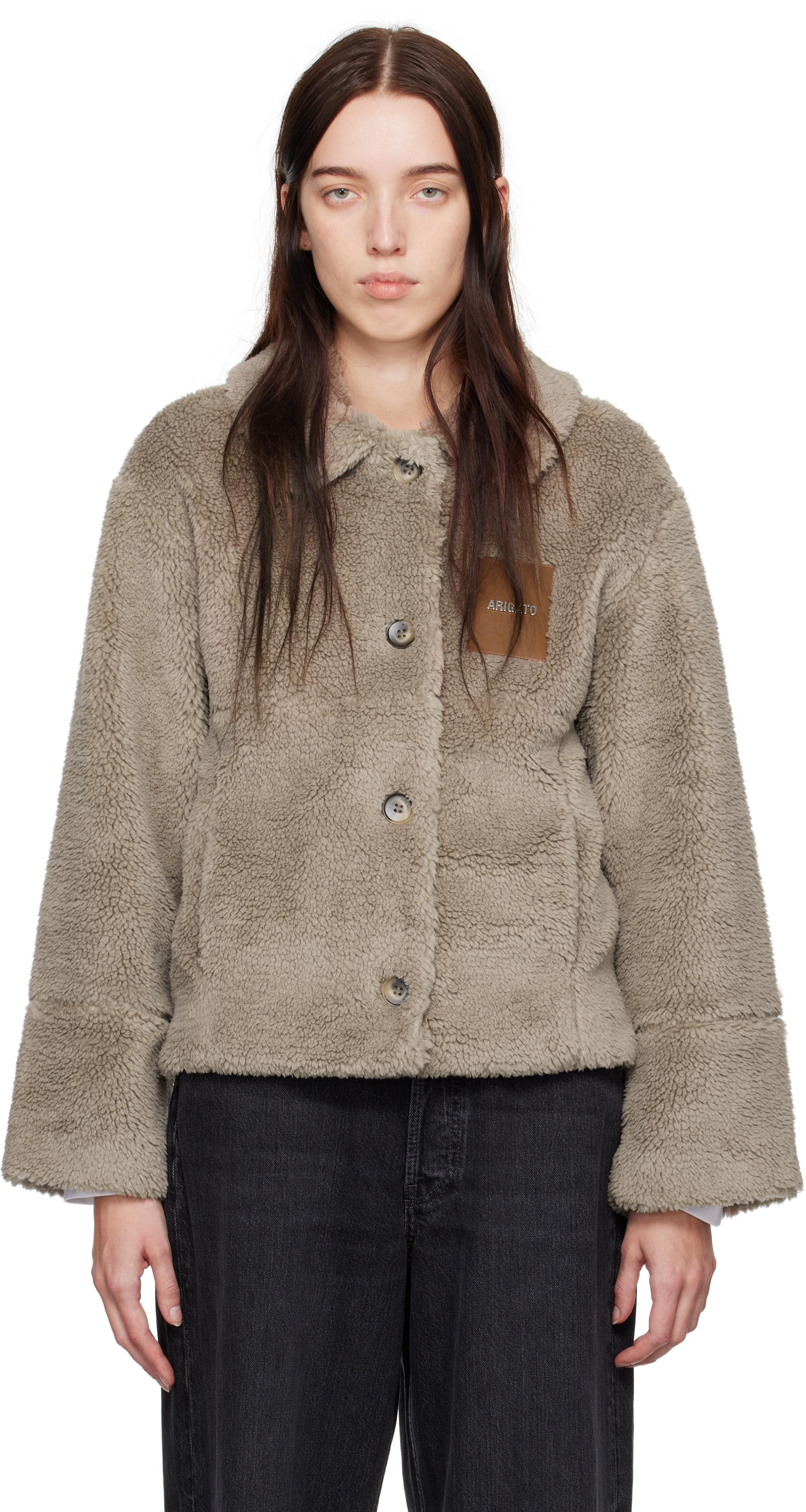 Axel Arigato Taupe Ava Jacket in Brown | Lyst