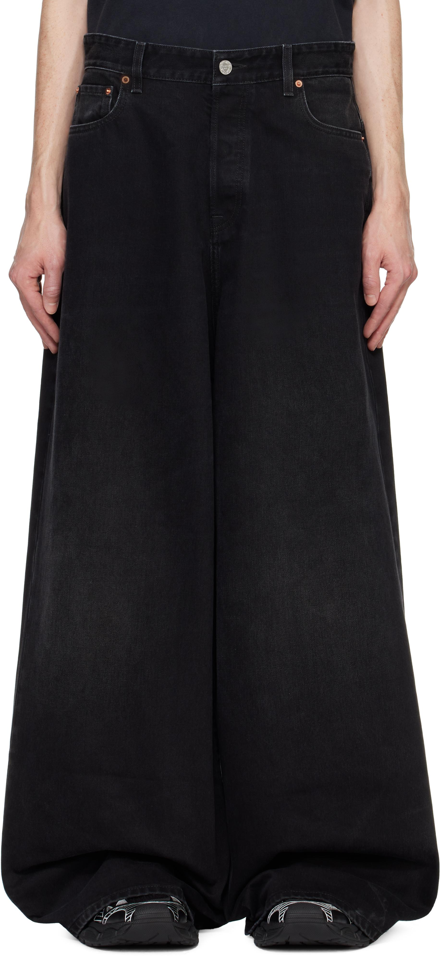 Vetements Oversized Baggy Jeans in Black for Men | Lyst