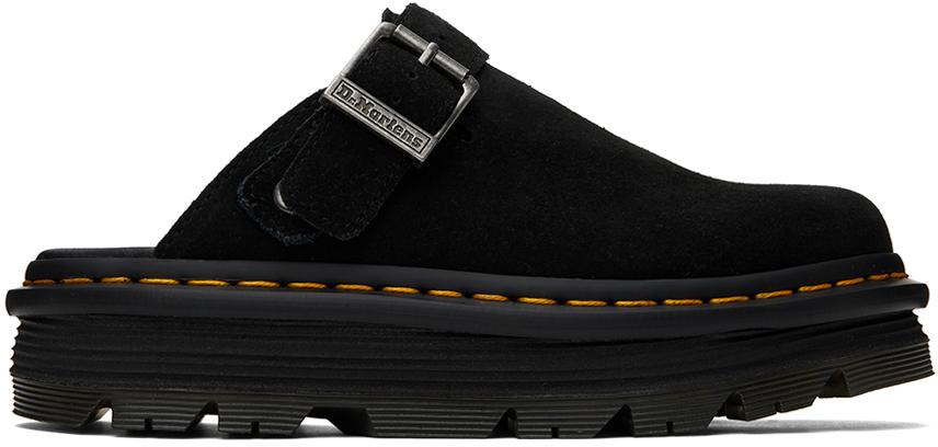 Dr. Martens Black Zebzag Slingback Platform Mules | Lyst