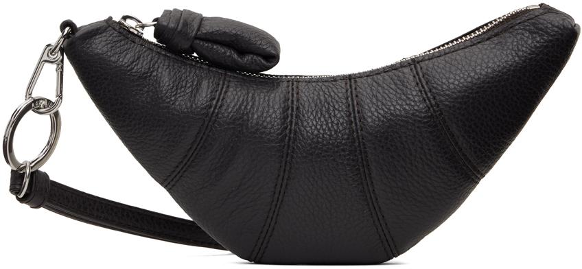 Lemaire Pebbled Leather Croissant Pouch in Black for Men | Lyst