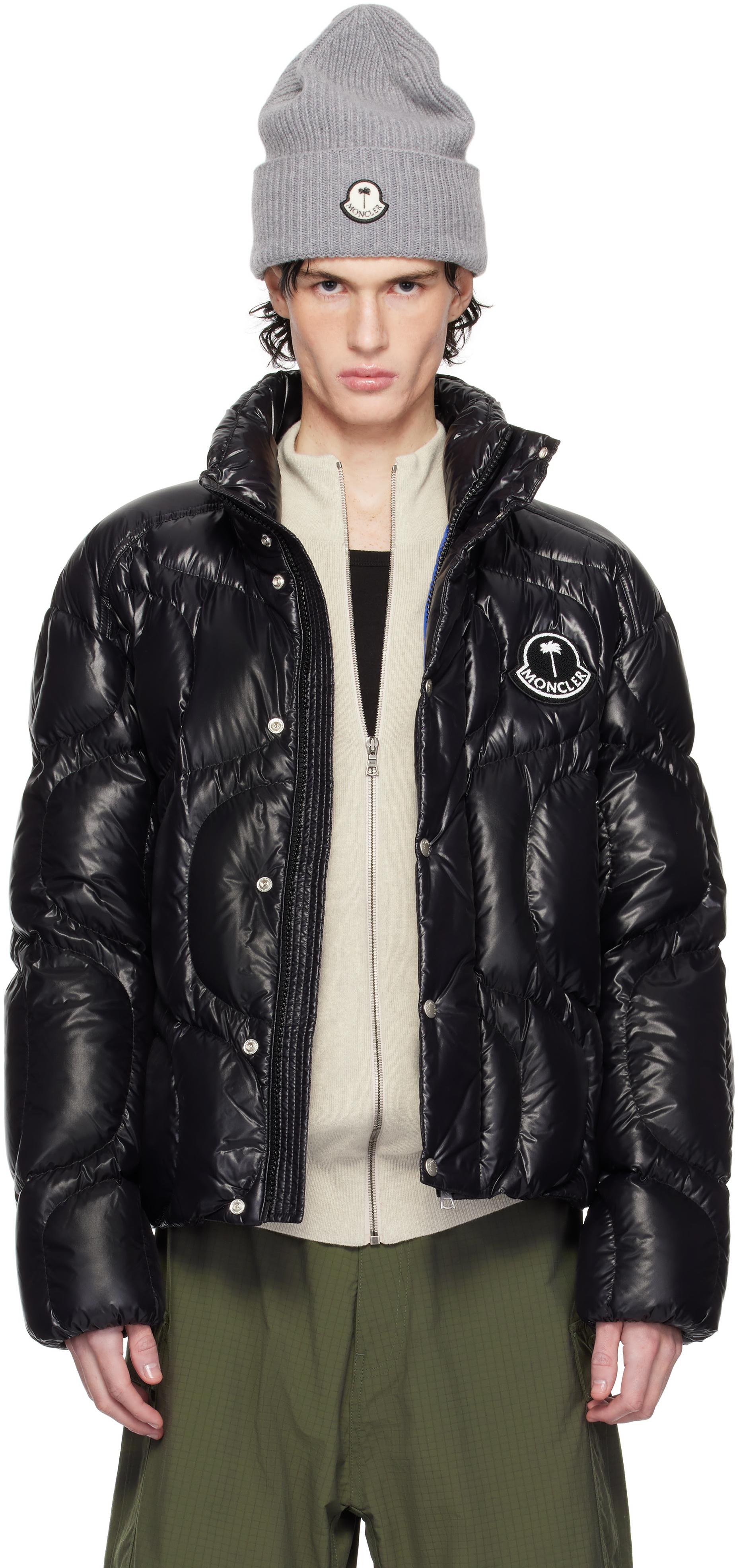 Moncler Genius Moncler X Palm Angels Haunani Down Jacket in Black for ...