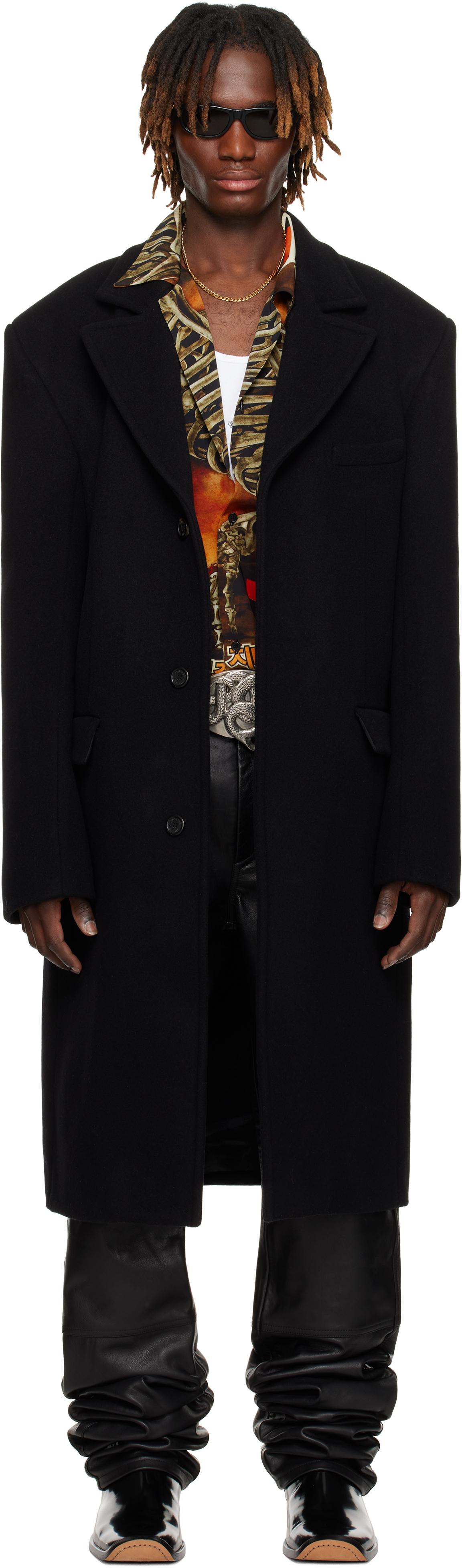 Lu'u Dan Melton Coat in Black for Men | Lyst