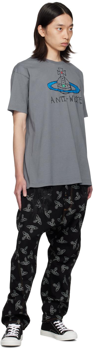 Vivienne Westwood メンズ ブラック ツイストシーム ジーンズ Vivienne Westwood メンズ ブラック ツイストシーム ジーンズ