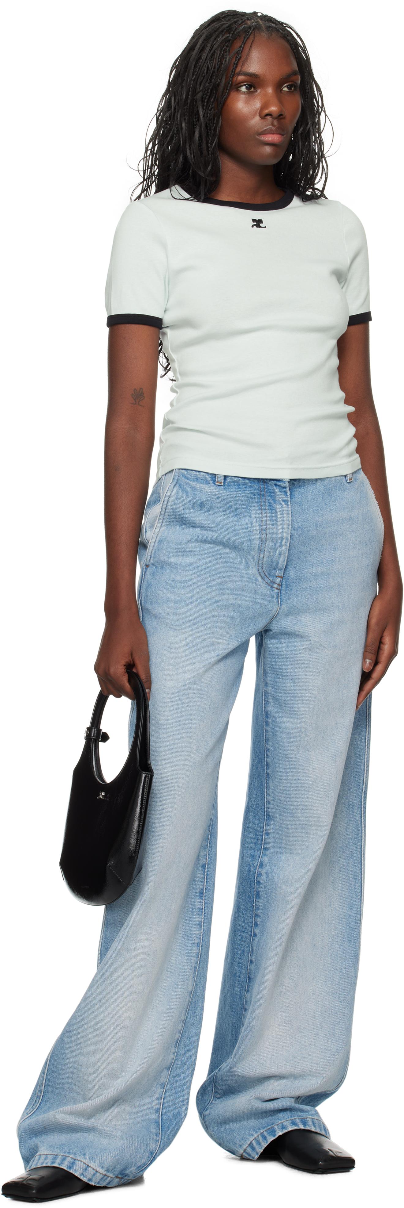 Courreges レディース ブラック オフホワイト シグネチャ Courreges レディース ブラック オフホワイト シグネチャ