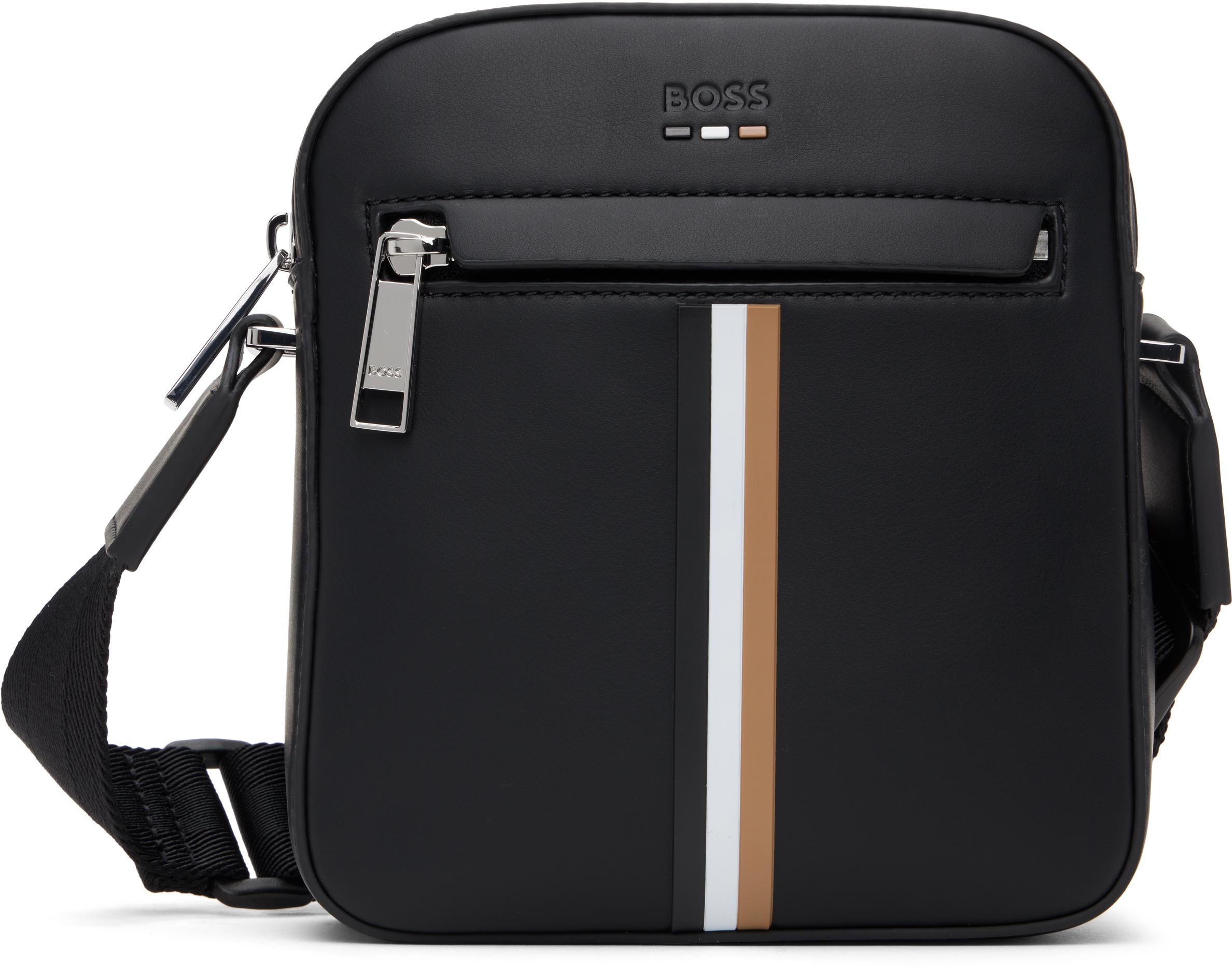 BOSS Signature Stripe Bag in Black for Men | Lyst