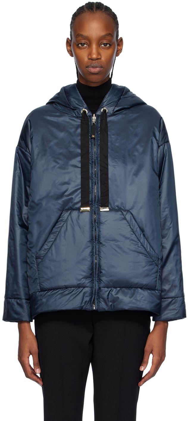 Max Mara Navy Greenbox Reversible Jacket in Blue | Lyst