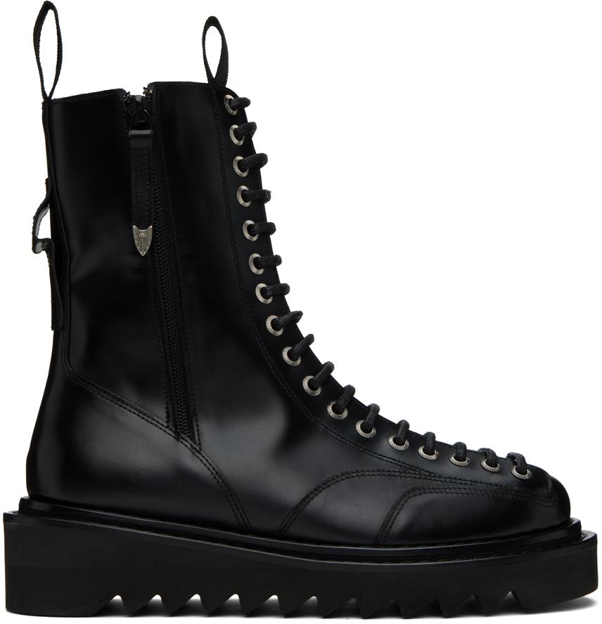 Toga Virilis Lace-up Boots in Black for Men | Lyst