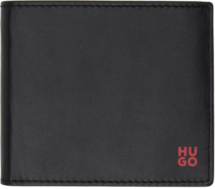 HUGO Stacked Logo Wallet in Black for Men | Lyst